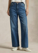 Pantalón Azul Vaquero pierna Ancha Mujer – El Capote