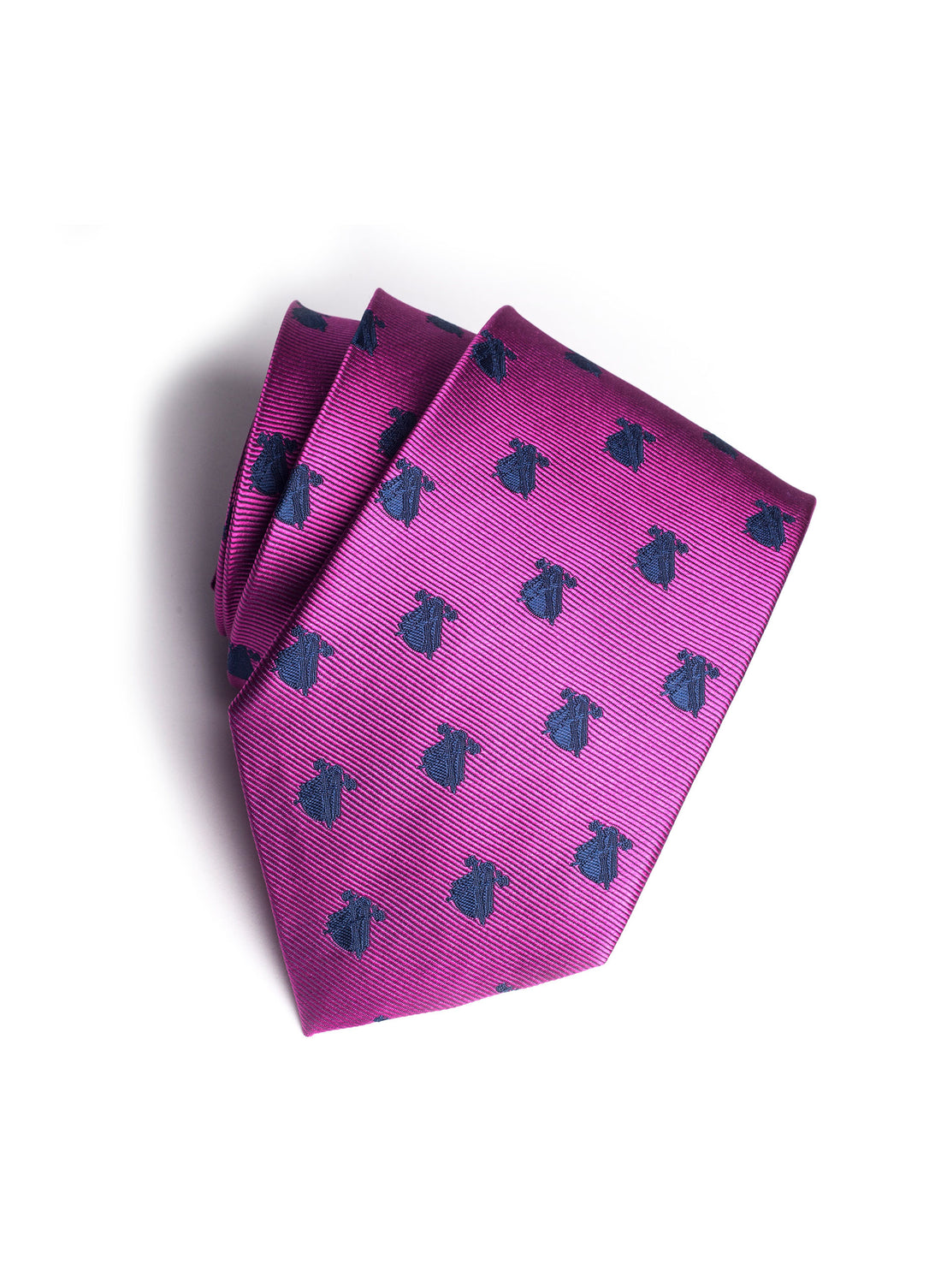 CORBATA ROSA CAPOTE LOGOS AZULES – El Capote